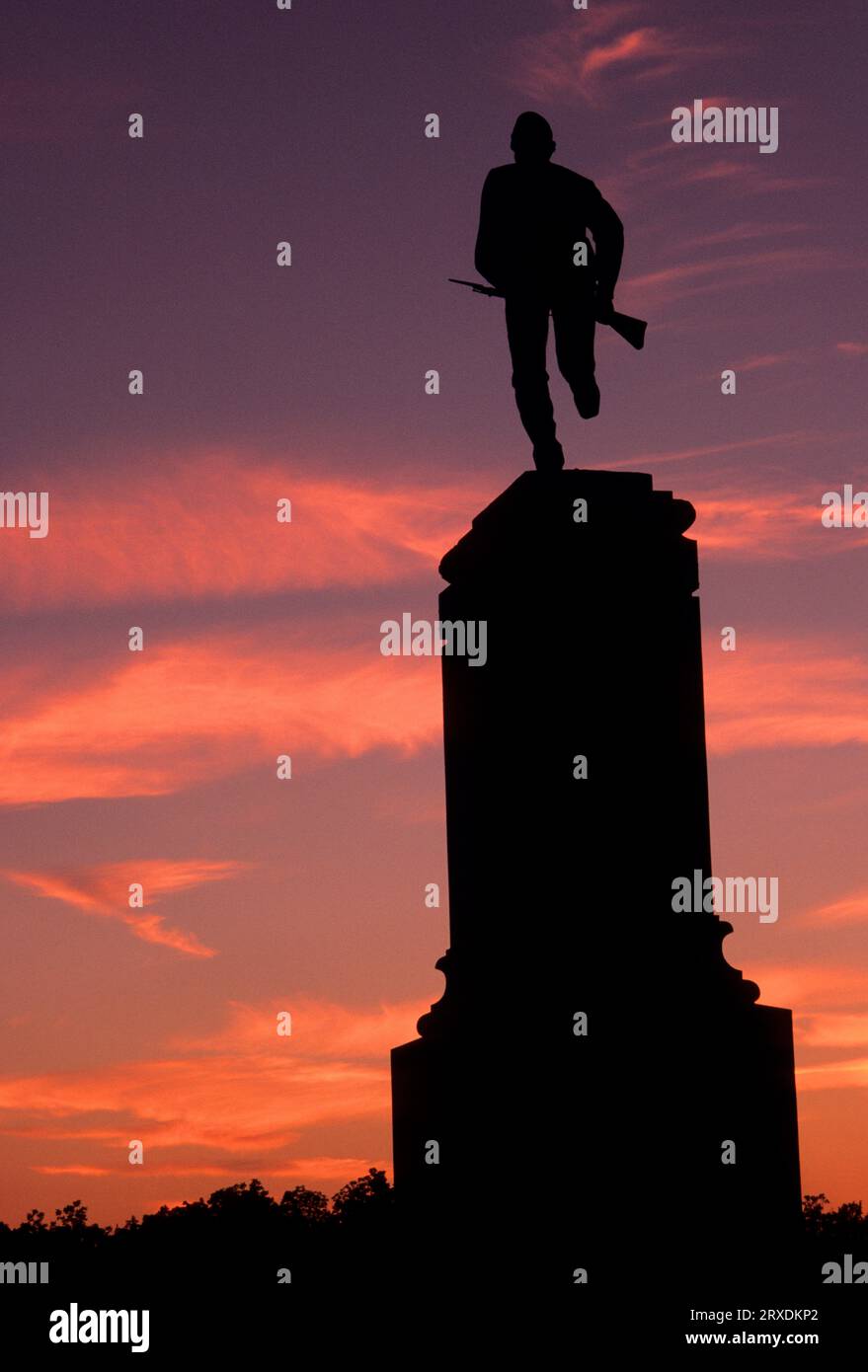 Minnesota Memorial sunset, Gettysburg National Military Park ...