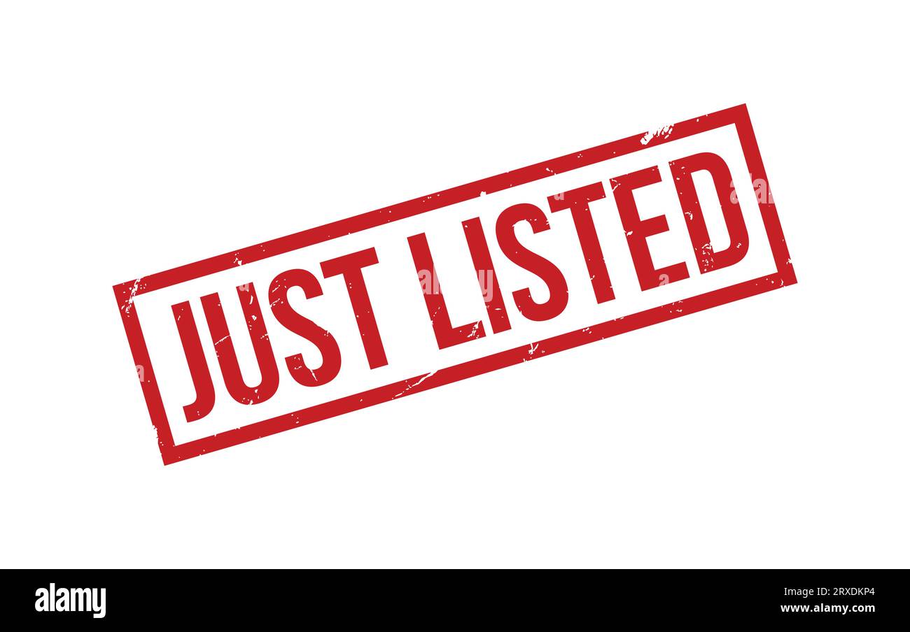 Red Just Listed Rubber Stamp Seal Vector Stock Vector Image & Art - Alamy