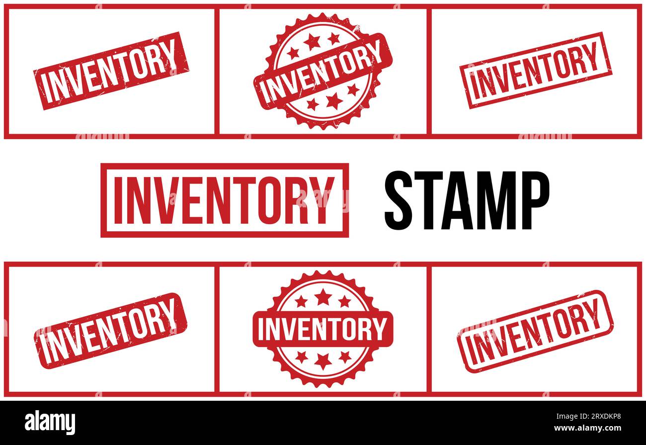 Inventory Rubber Stamp Set Vector Stock Vector Image & Art - Alamy