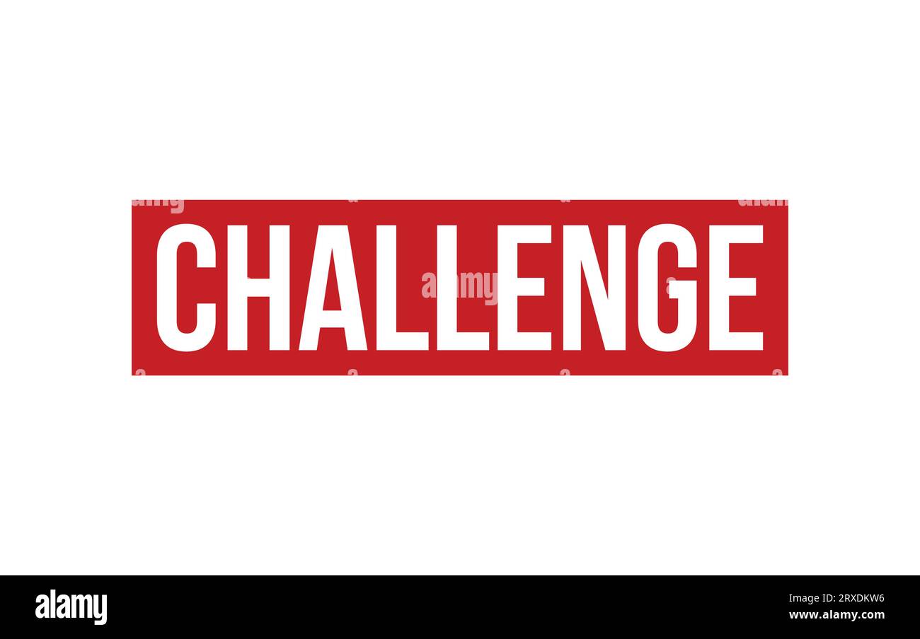 Challenge Rubber Stamp Seal Vector Stock Vector Image & Art - Alamy