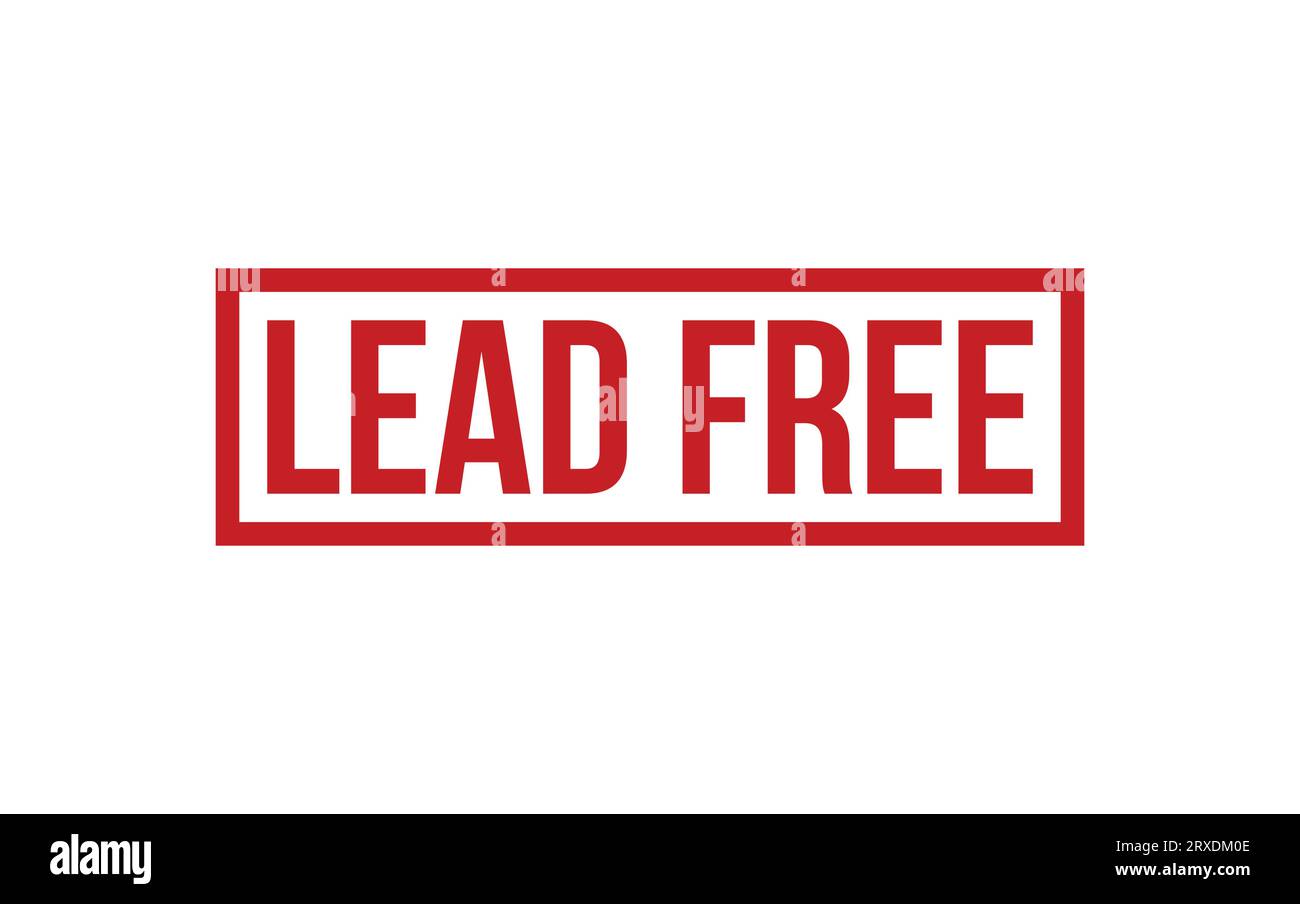 Red Lead Free Rubber Stamp Seal Vector Stock Vector Image & Art - Alamy