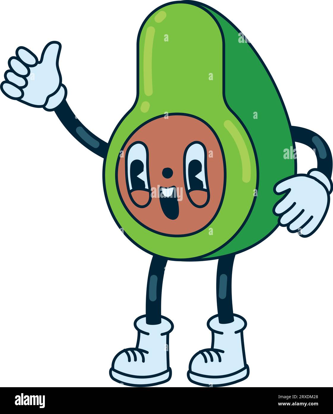 autumn kawaii avocado Stock Vector Image & Art - Alamy