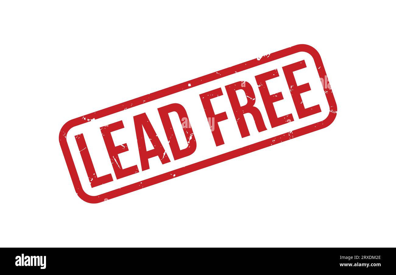 Red Lead Free Rubber Stamp Seal Vector Stock Vector Image & Art - Alamy