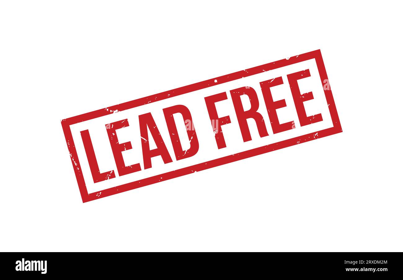 Red Lead Free Rubber Stamp Seal Vector Stock Vector Image & Art - Alamy