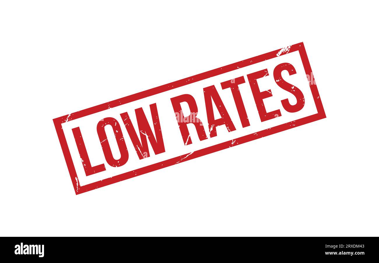 Red Low Rates Rubber Stamp Seal Vector Stock Vector Image & Art - Alamy