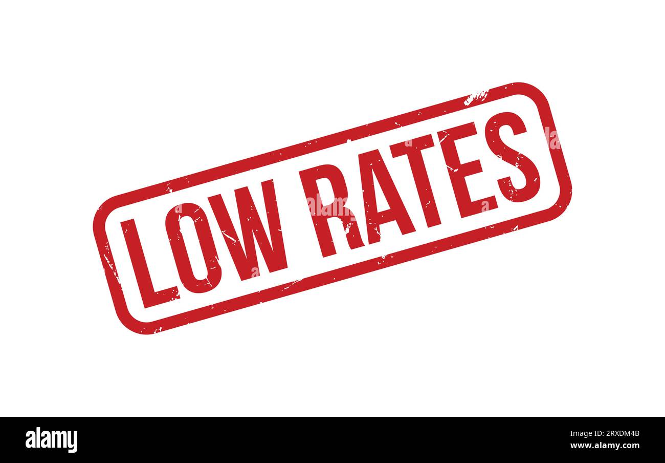 Red Low Rates Rubber Stamp Seal Vector Stock Vector Image & Art - Alamy