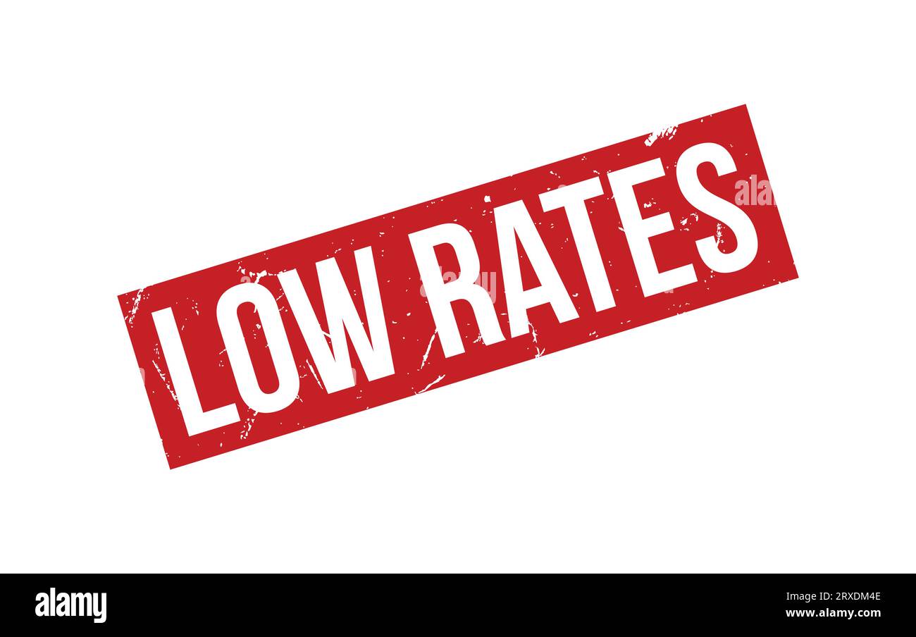 Low Rates Rubber Stamp Seal Vector Stock Vector Image & Art - Alamy