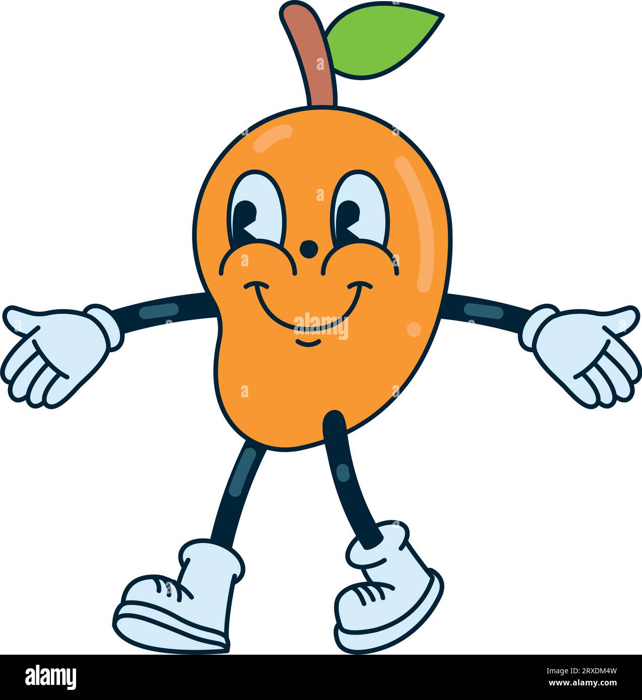 Mango character cartoon mascot Cut Out Stock Images & Pictures - Alamy