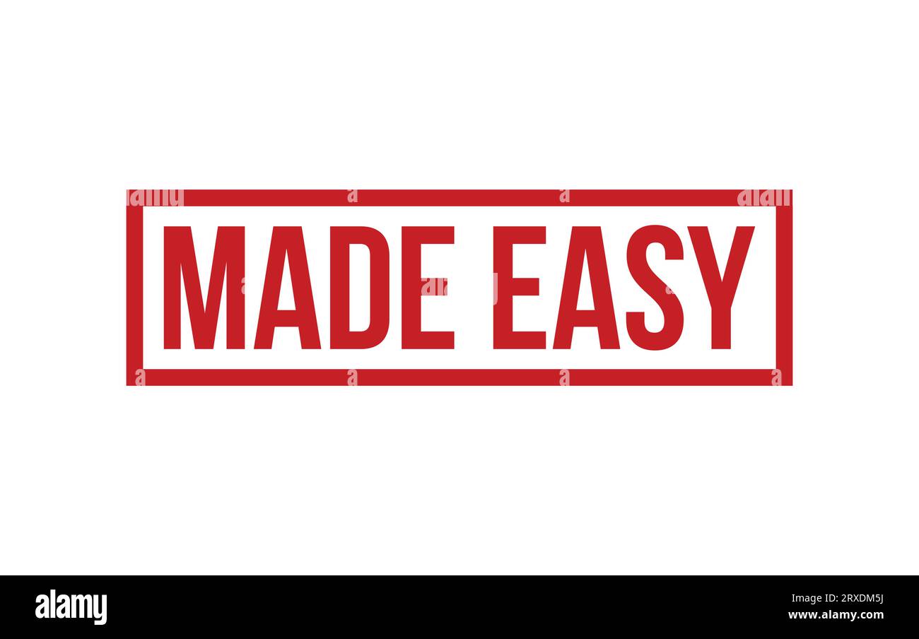 Made easy rubber stamp hi-res stock photography and images - Alamy