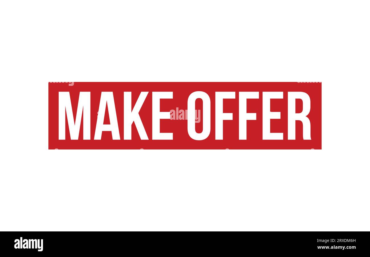 Make Offer Rubber Stamp Seal Vector Stock Vector Image & Art - Alamy