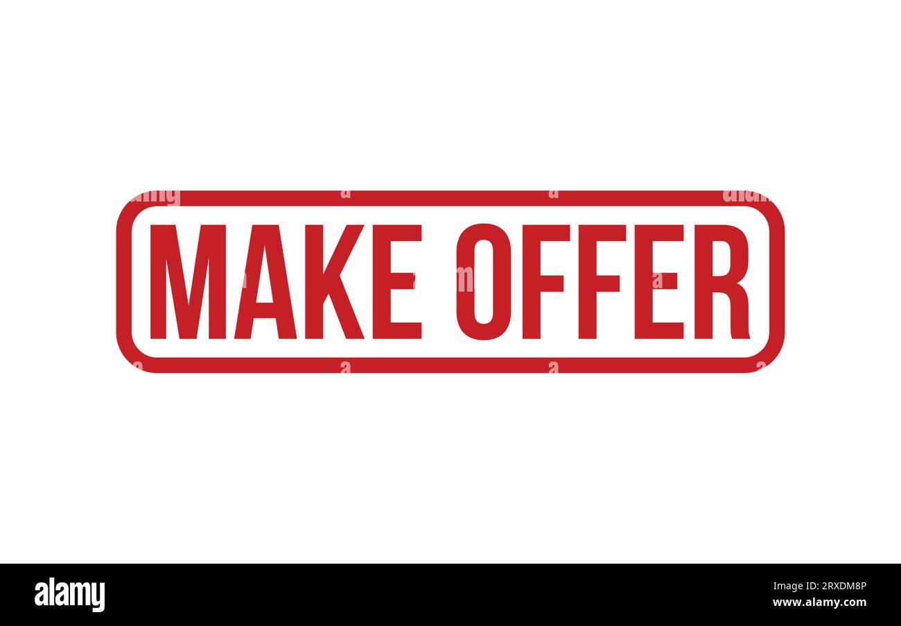Red Make Offer Rubber Stamp Seal Vector Stock Vector Image & Art - Alamy