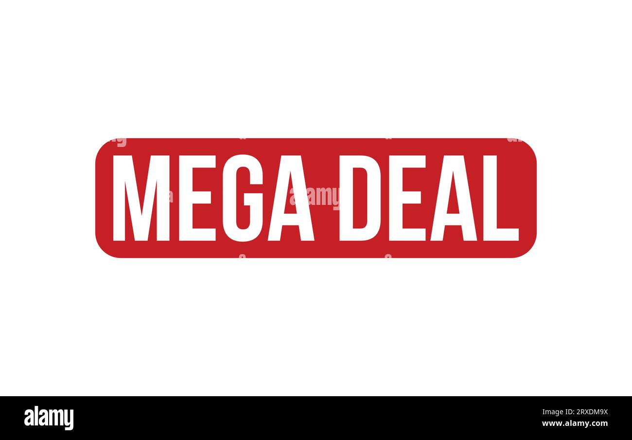 Mega deal rubber grunge Stock Vector Images - Alamy