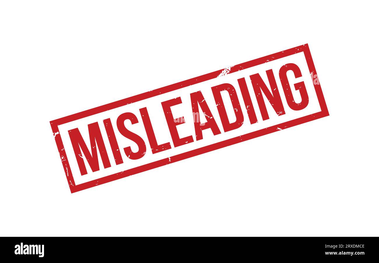 Red Misleading Rubber Stamp Seal Vector Stock Vector Image & Art - Alamy