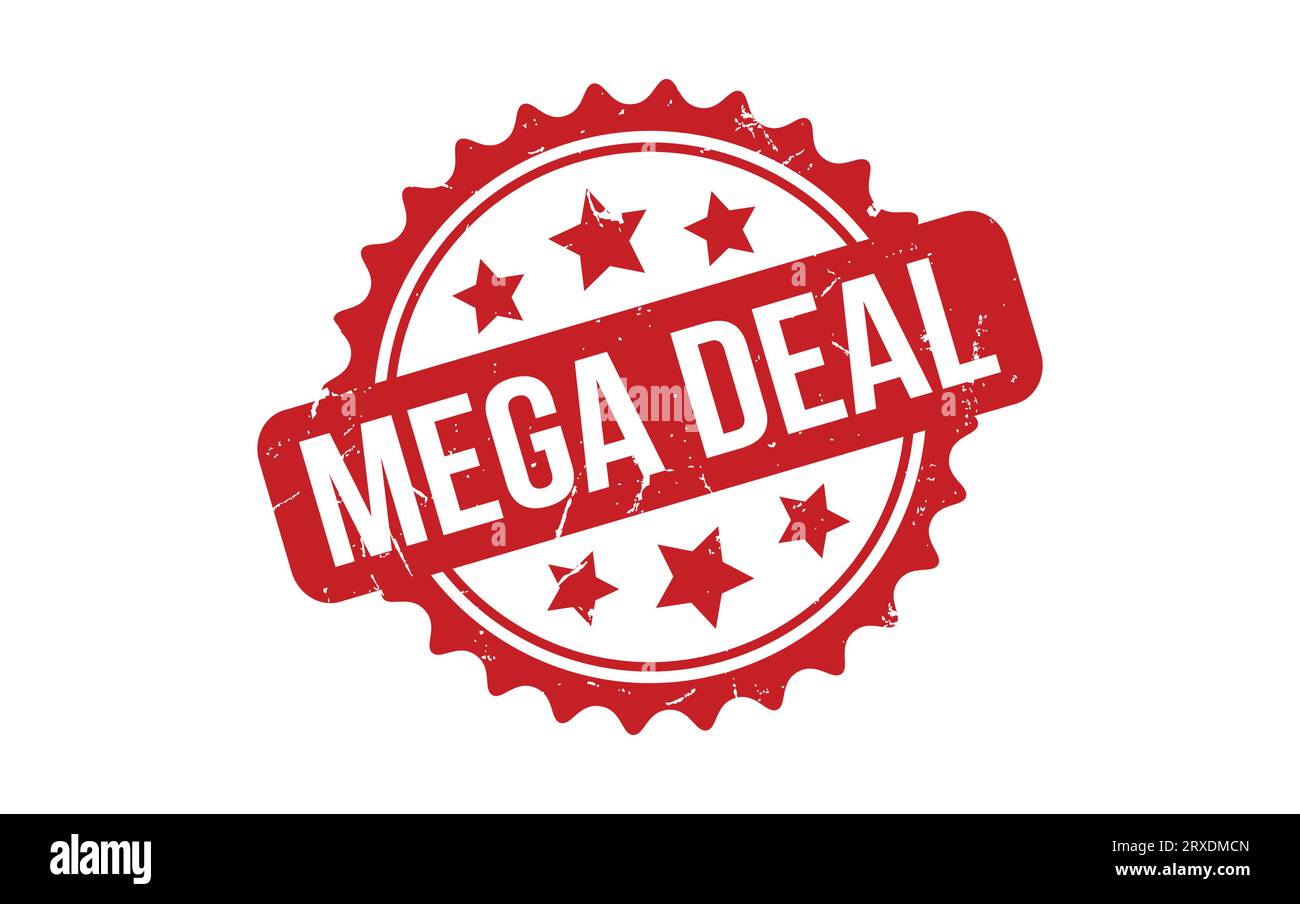 Mega deal rubber grunge Stock Vector Images - Alamy