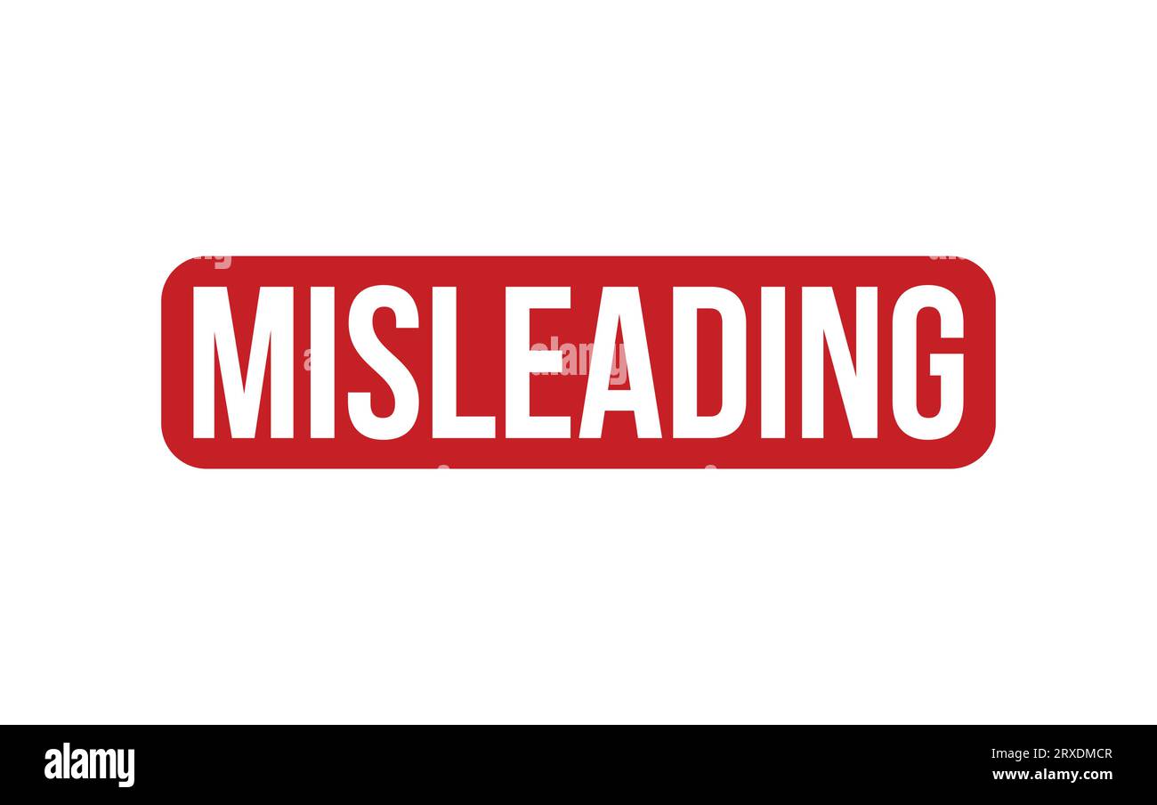 Misleading sign Stock Vector Images - Alamy