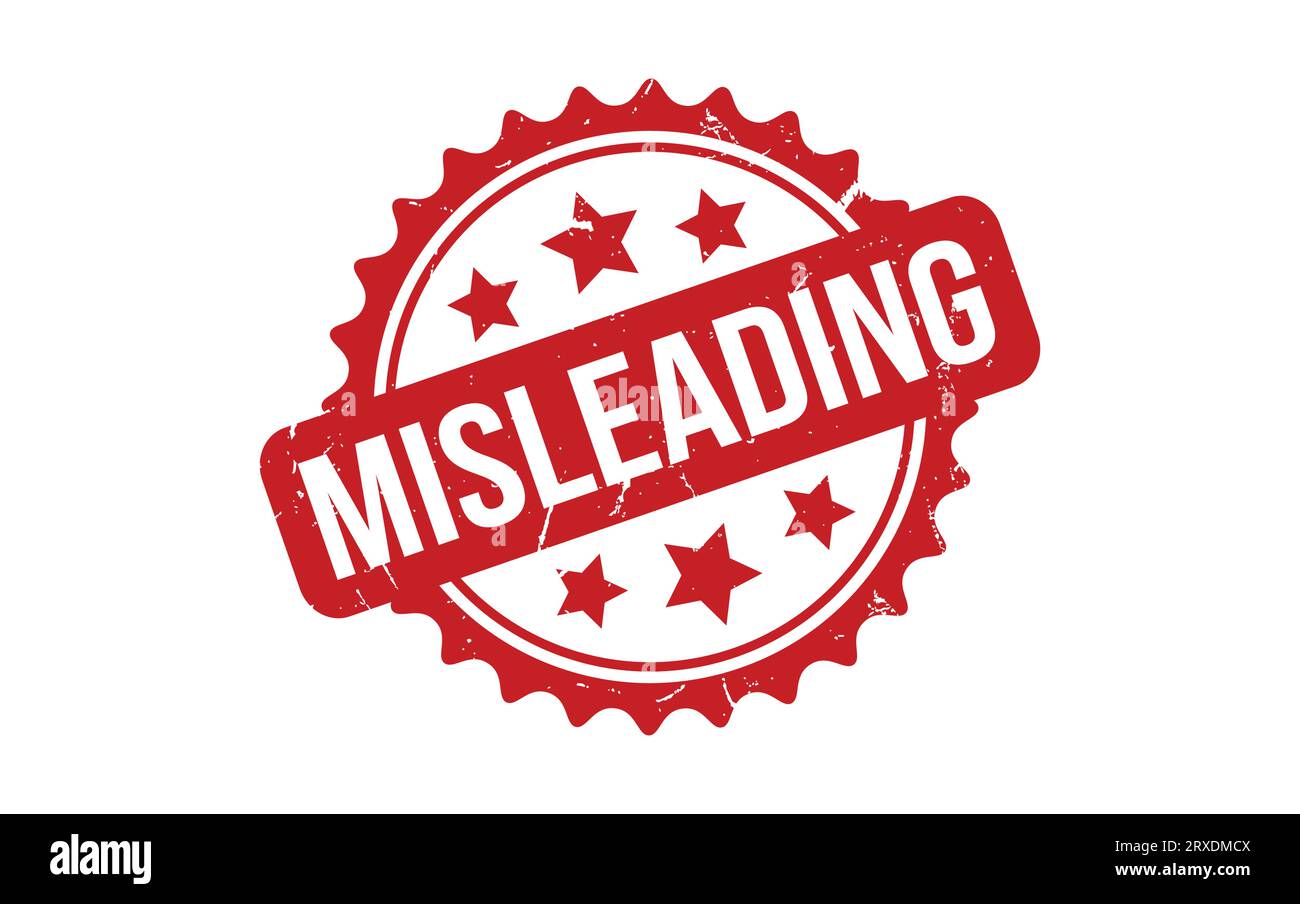 Misleading rubber grunge stamp seal vector Stock Vector Image & Art - Alamy