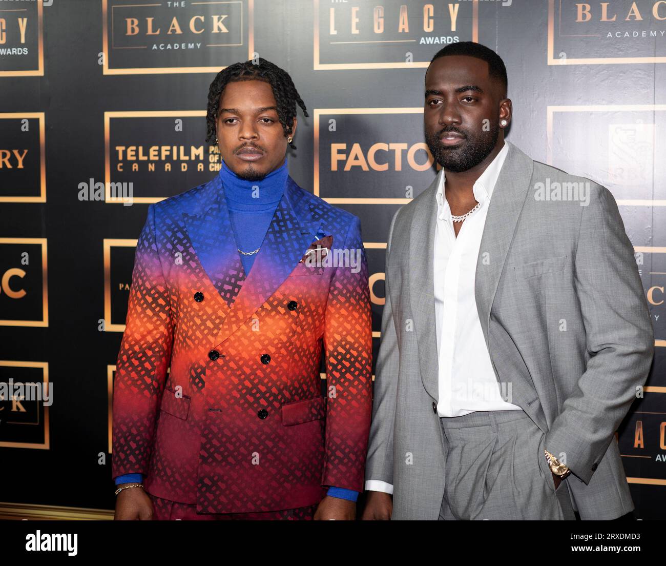 Toronto, Canada. 24th Sep, 2023. Stephan James, left, and Shamier ...