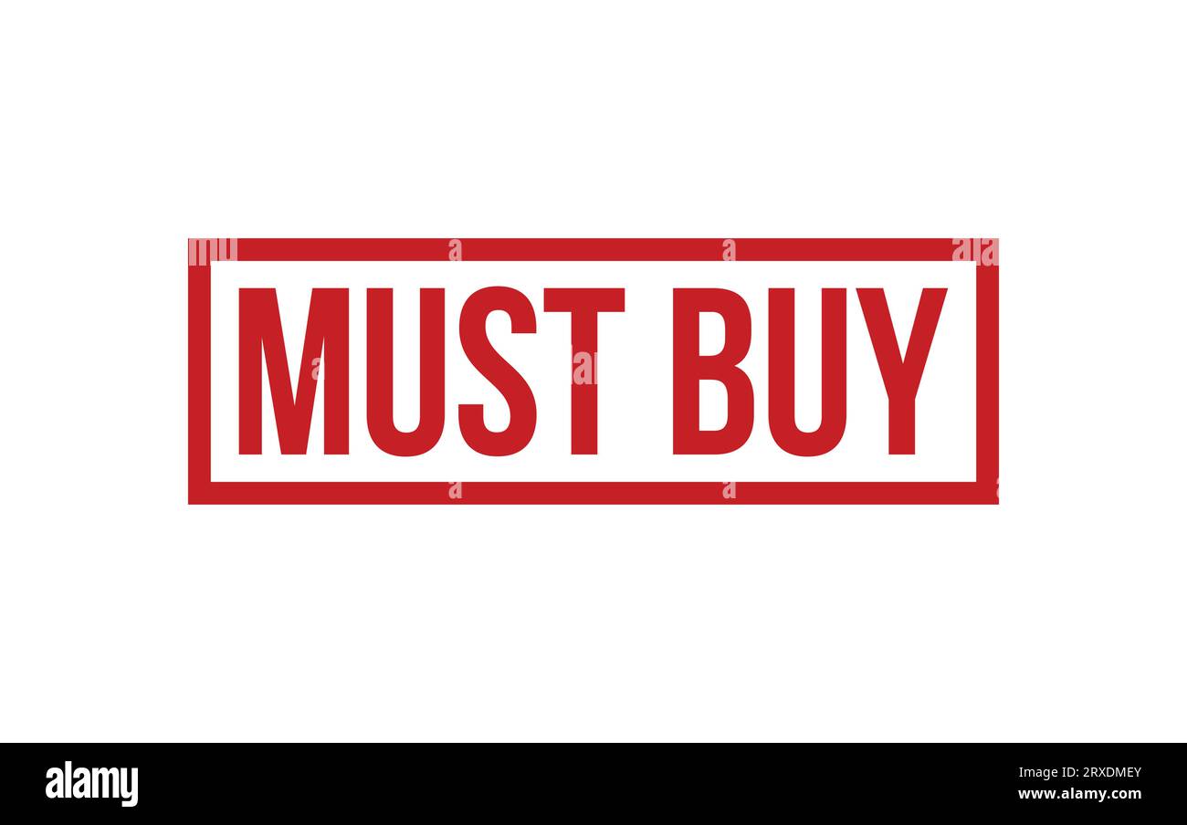 Red Must Buy Rubber Stamp Seal Vector Stock Vector Image & Art - Alamy