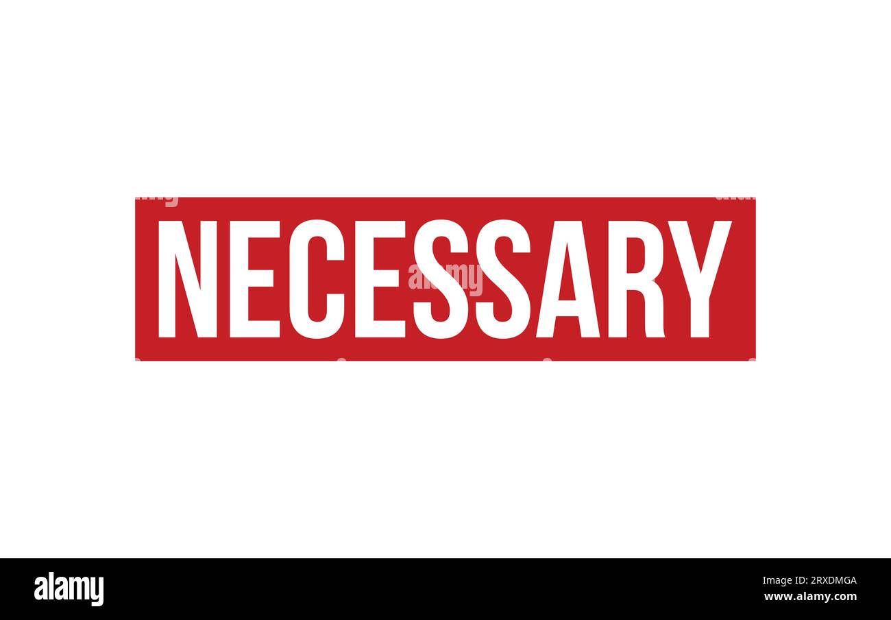 Red Necessary Rubber Stamp Seal Vector Stock Vector Image & Art - Alamy