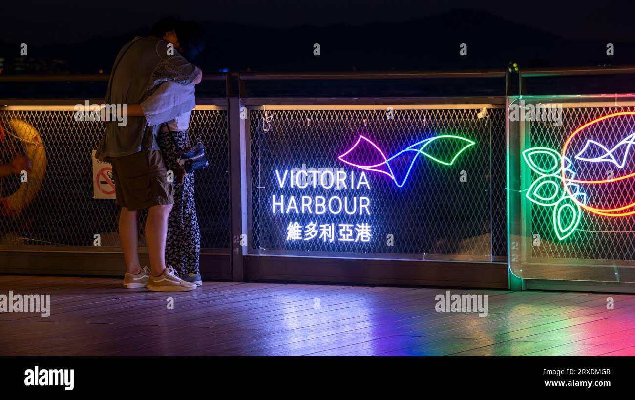 The newly opened Central and Western waterfront promenade, Hong Kong ...