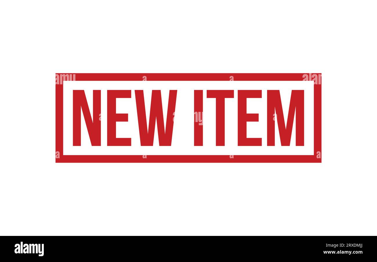New Item Rubber Stamp Seal Vector Stock Vector Image & Art - Alamy