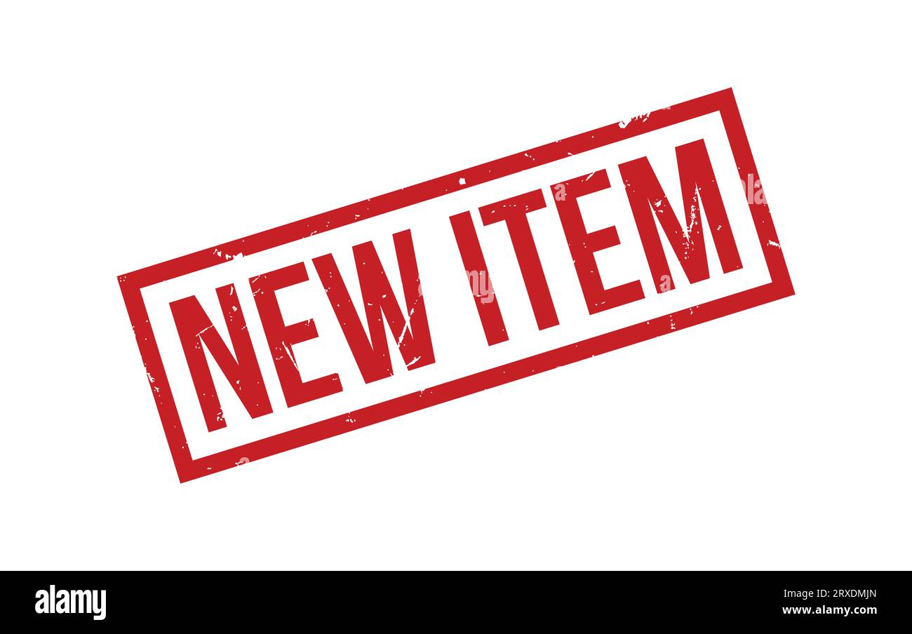 Red New Item Rubber Stamp Seal Vector Stock Vector Image & Art - Alamy