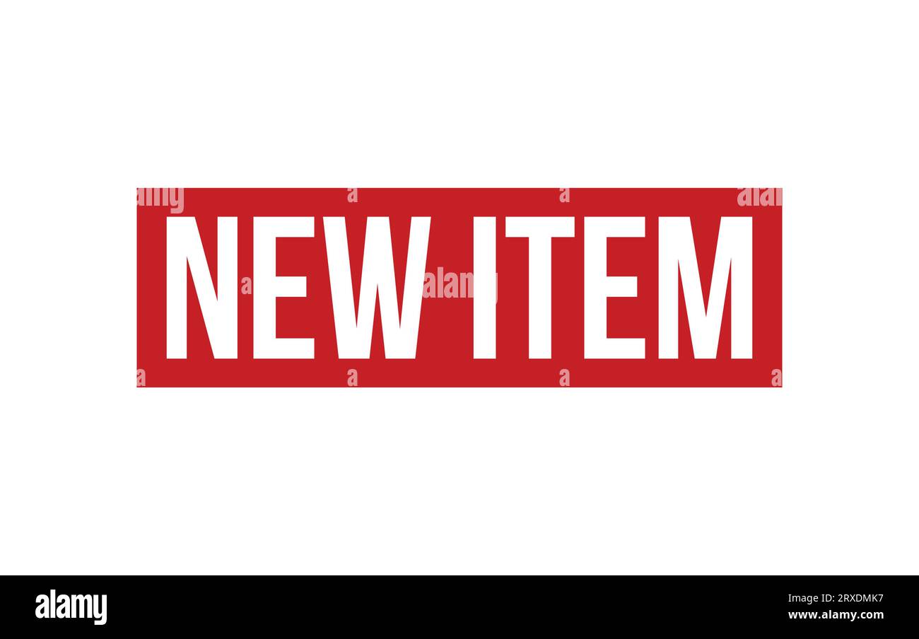 New Item Rubber Stamp Seal Vector Stock Vector Image & Art - Alamy