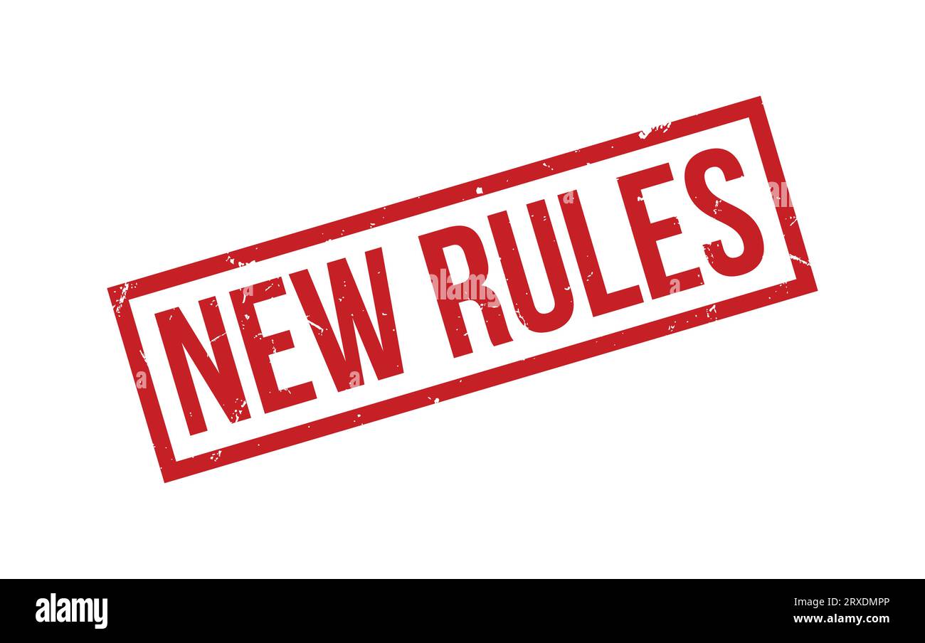 New Rules Rubber Stamp Seal Vector Stock Vector Image & Art - Alamy