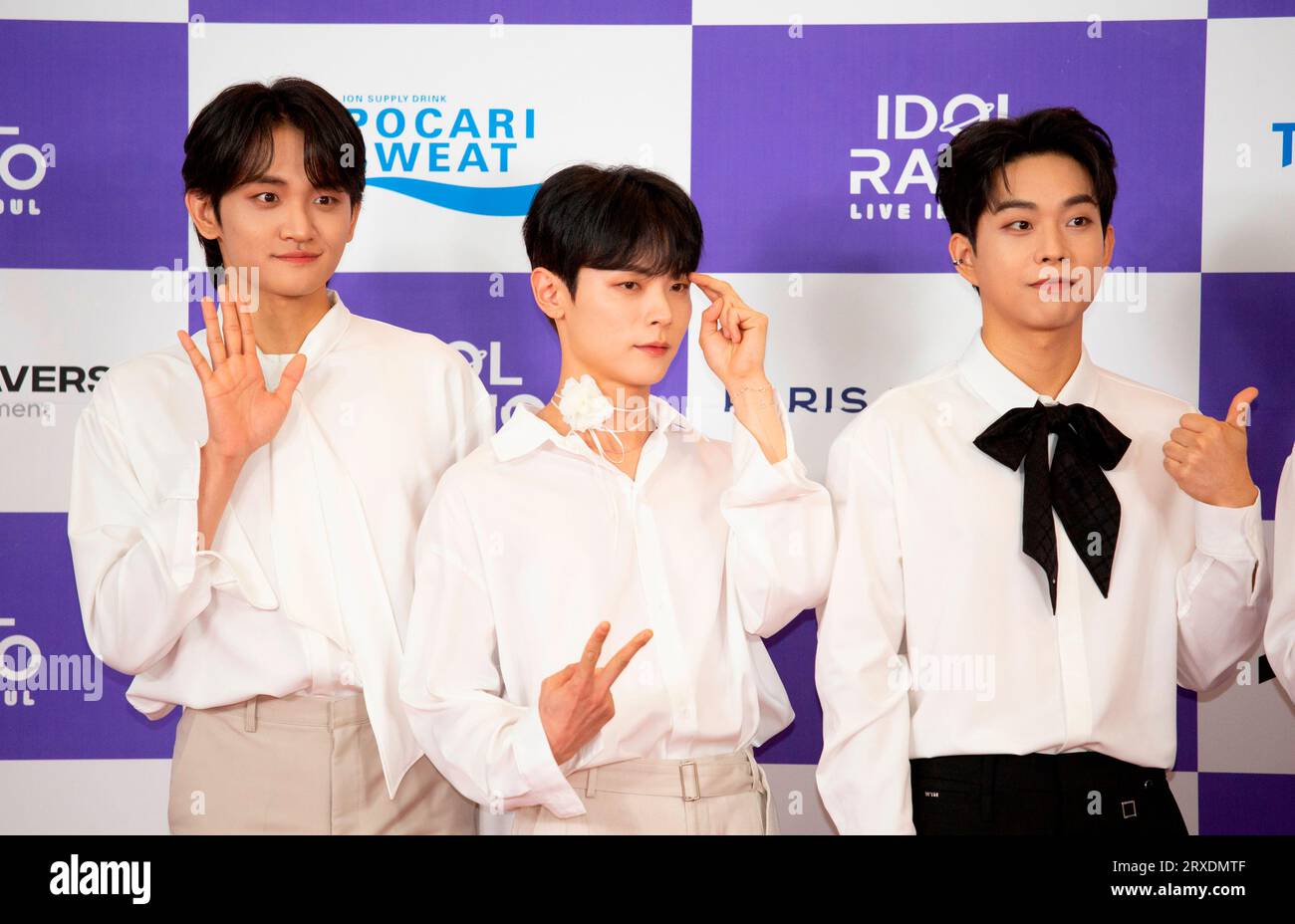 Lucy, September 23, 2023 : K-pop band Lucy attends the red carpet event ...
