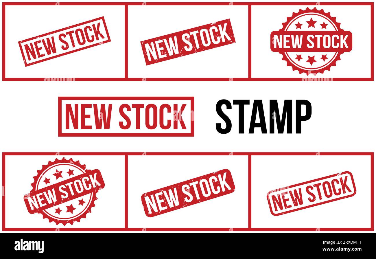 New Stock Rubber Stamp Set Vector Stock Vector Image & Art - Alamy