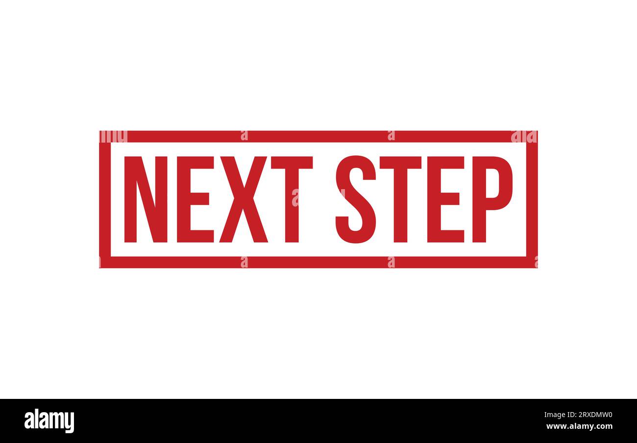 Red Next Step Rubber Stamp Seal Vector Stock Vector Image & Art - Alamy