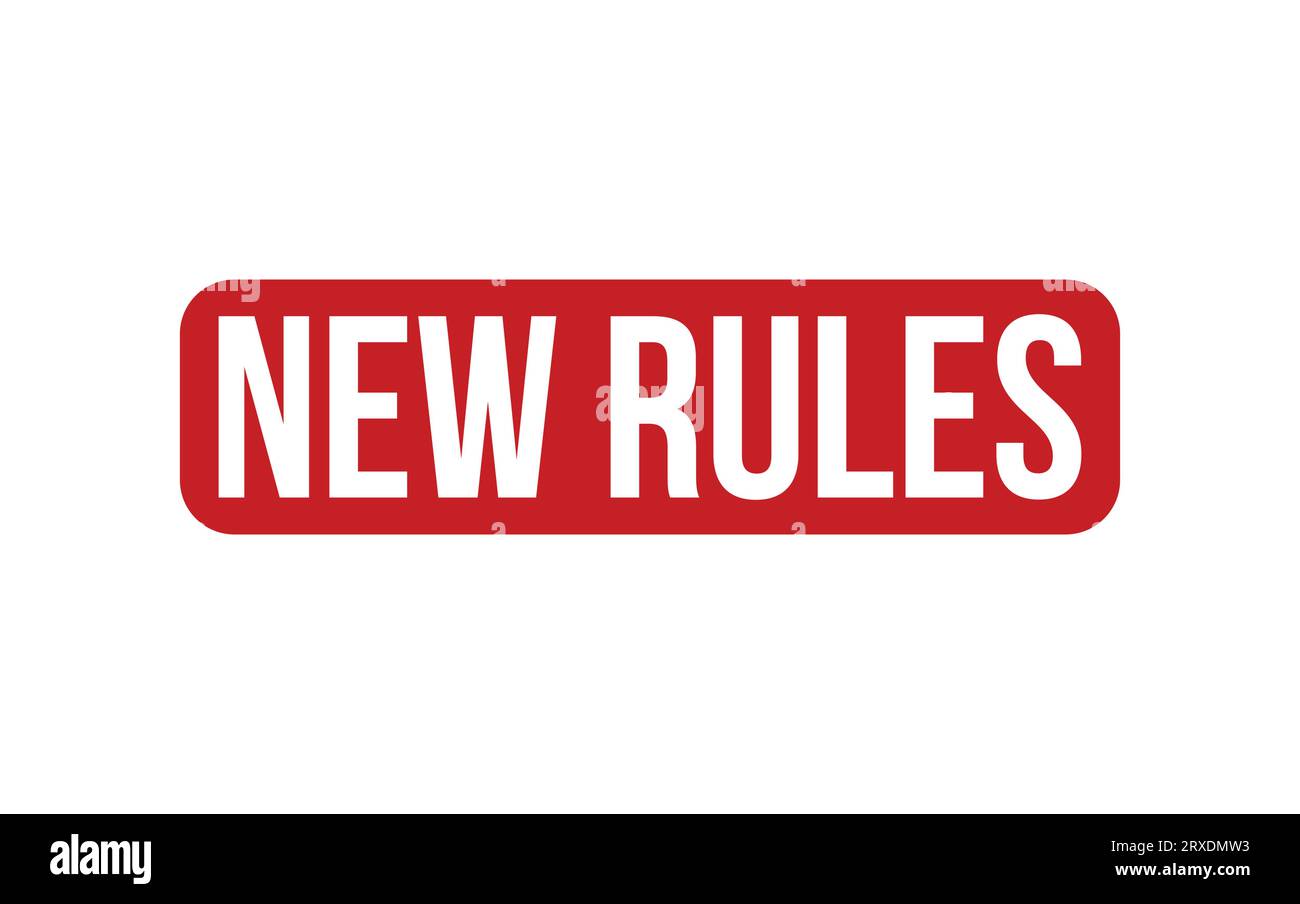 New rules rubber stamp hi-res stock photography and images - Alamy
