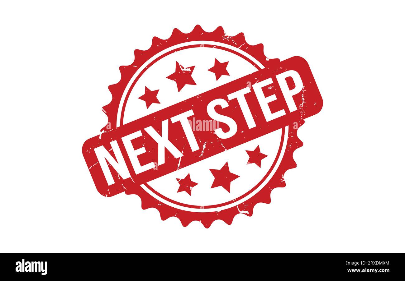 Next Step rubber grunge stamp seal vector Stock Vector Image & Art - Alamy