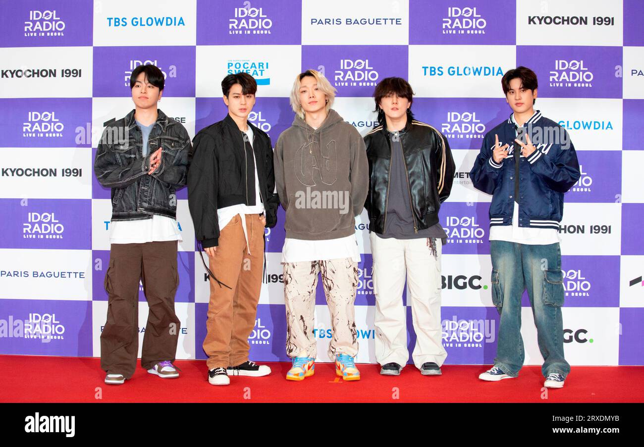 iKON, September 23, 2023 : South Korean boy band iKON attends the red ...