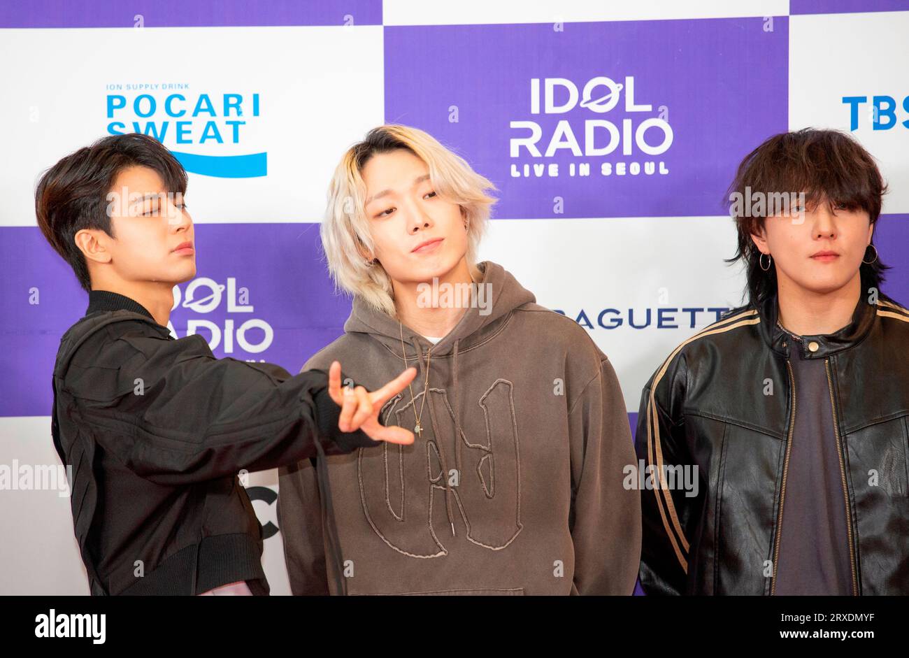 iKON, September 23, 2023 : South Korean boy band iKON attends the red ...