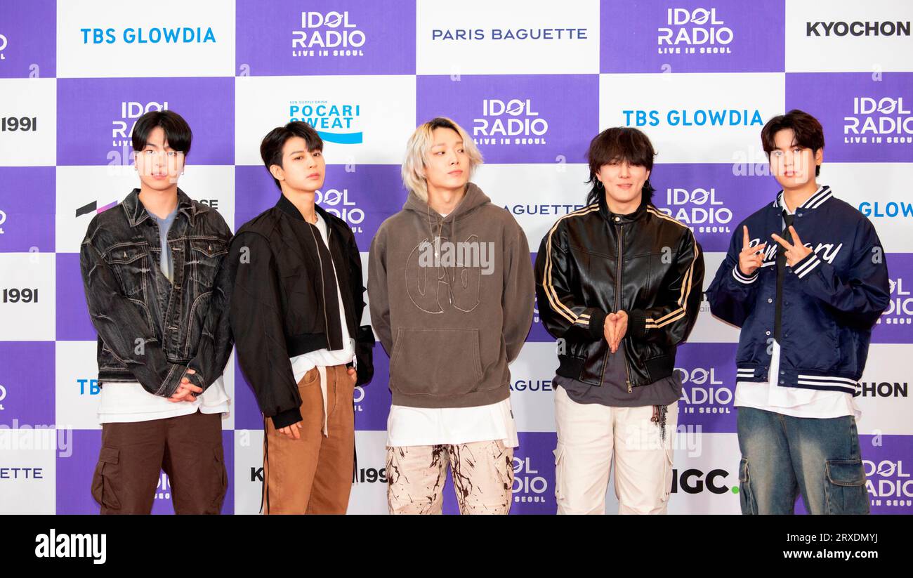 iKON, September 23, 2023 : South Korean boy band iKON attends the red ...