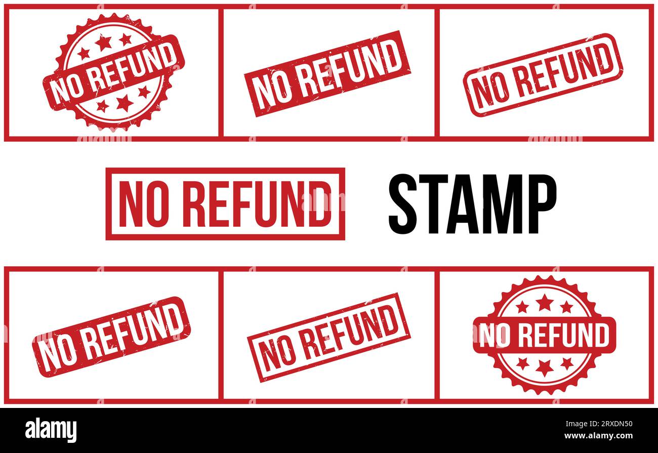 No refund sign hi-res stock photography and images - Alamy