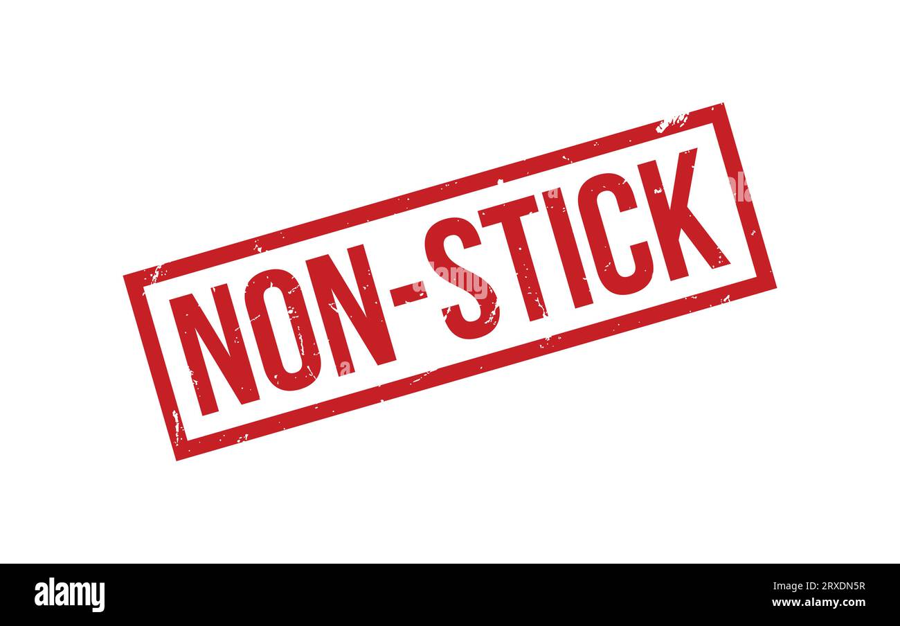 Red Non Stick Rubber Stamp Seal Vector Stock Vector Image & Art - Alamy