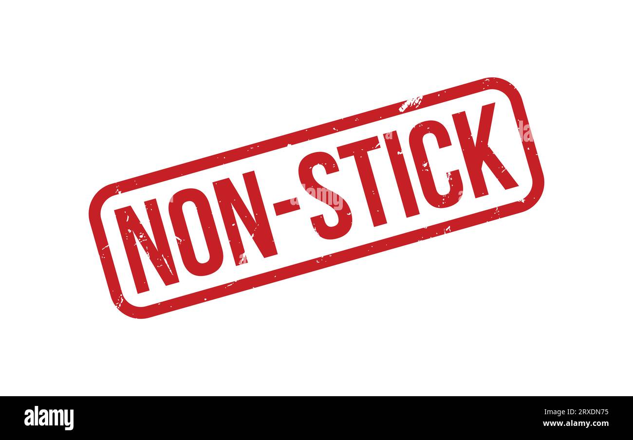 Red Non Stick Rubber Stamp Seal Vector Stock Vector Image & Art - Alamy