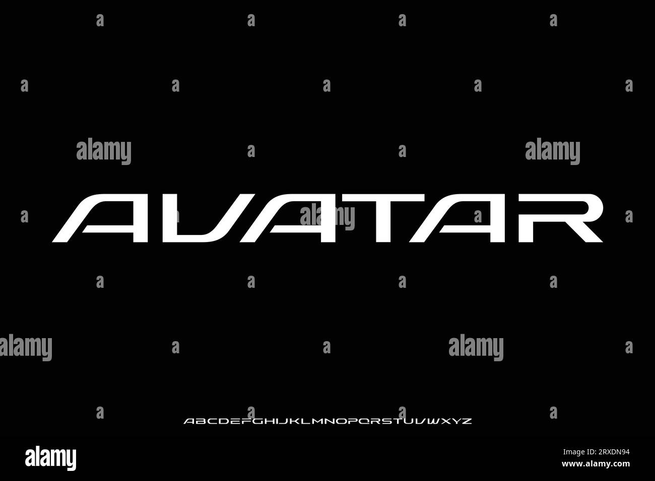 Modern futuristic wide display font vector. Sophisticated alphabet ... Modern futuristic wide display font vector. Sophisticated alphabet ...