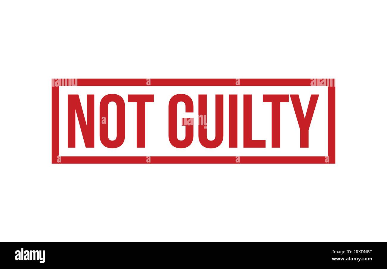Red Not Guilty Rubber Stamp Seal Vector Stock Vector Image & Art - Alamy