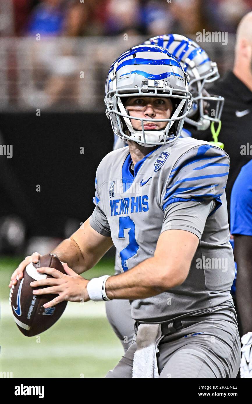 ST. LOUIS, MO - SEPTEMBER 23: Memphis Tigers quarterback Seth Henigan ...