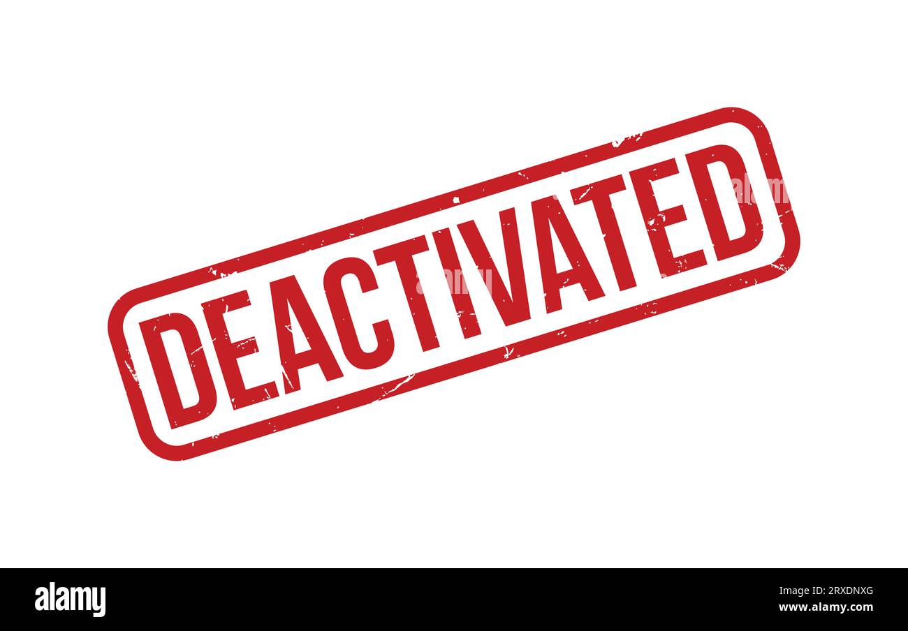 Red Deactivated Rubber Stamp Seal Vector Stock Vector Image & Art - Alamy