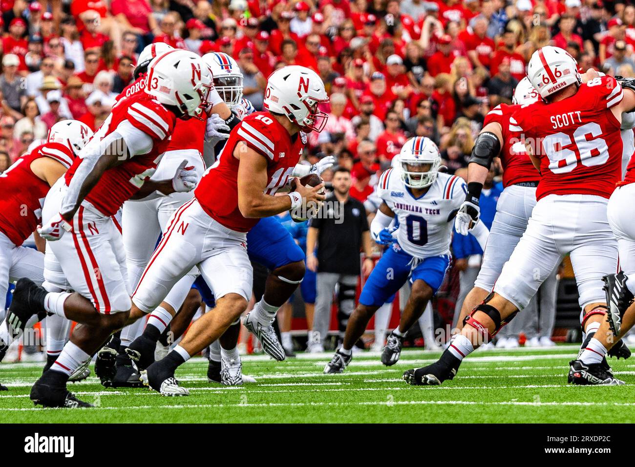Lincoln, NE. U.S. 23rd Sep, 2023. Nebraska Cornhuskers quarterback ...