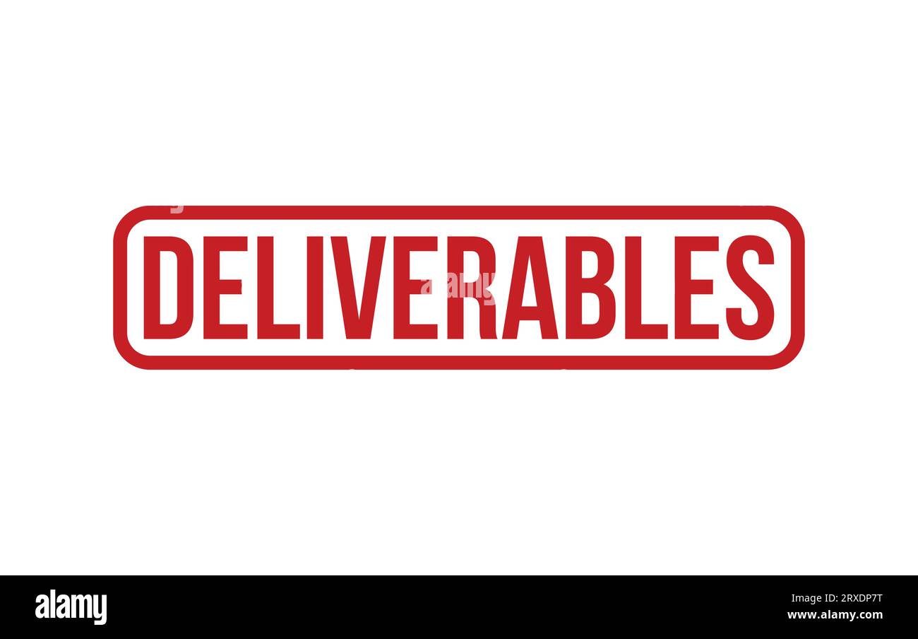 Red Deliverables Rubber Stamp Seal Vector Stock Vector Image & Art - Alamy