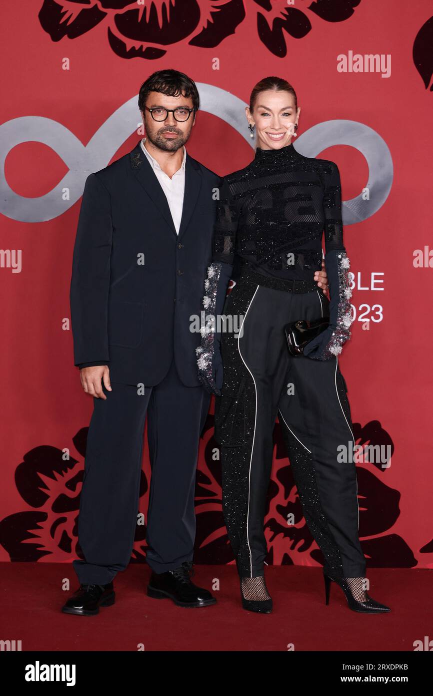 Eleonora Abbagnato, Rocco Iannone attend the CNMI Sustainable Fashion ...