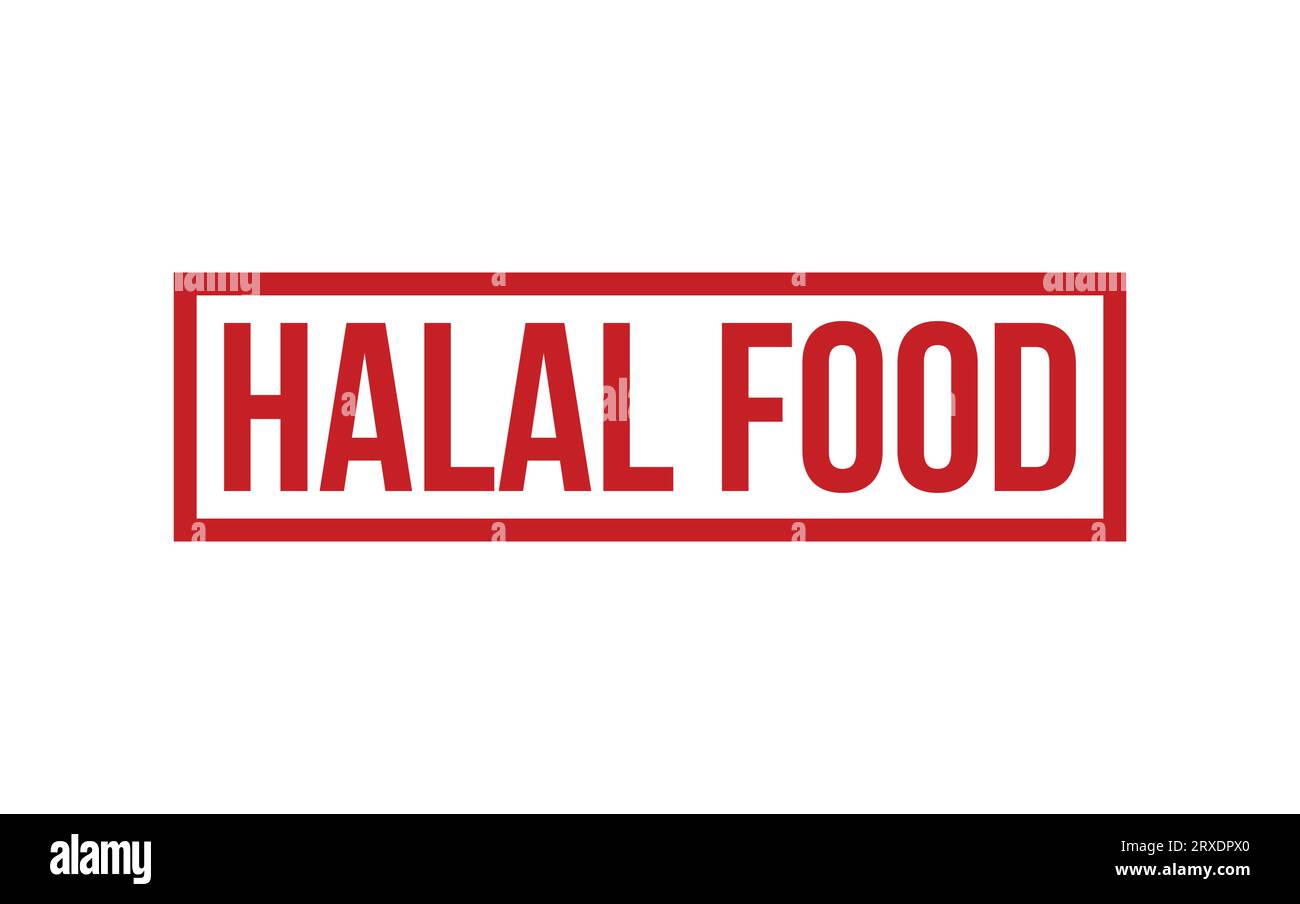Halal food stamp illustration hi-res stock photography and images - Alamy