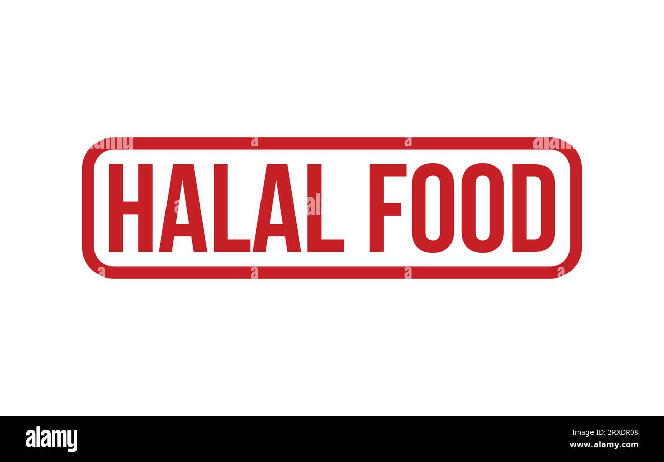 Red Halal Food Rubber Stamp Seal Vector Stock Vector Image & Art - Alamy
