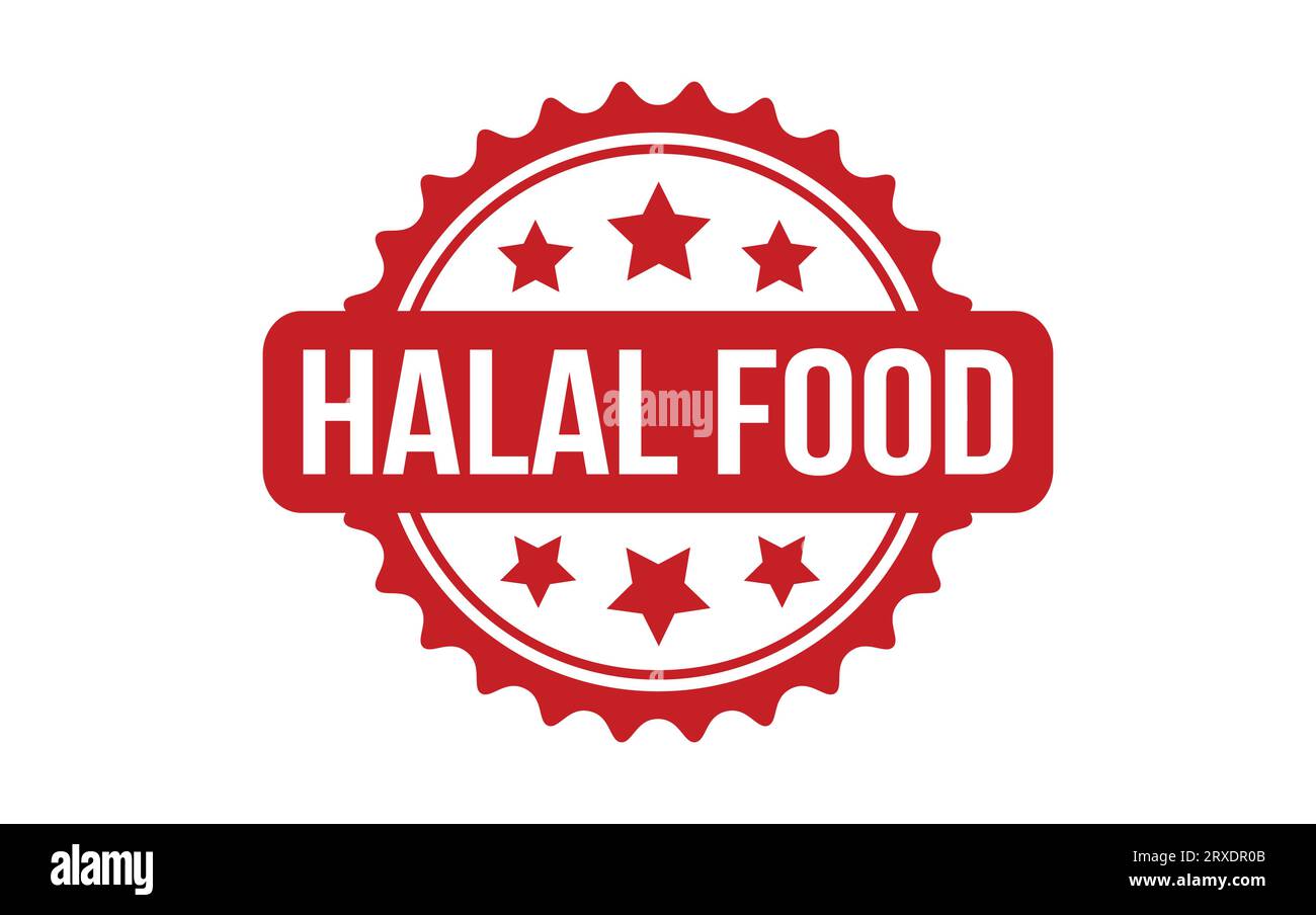 Halal Food rubber grunge stamp seal vector Stock Vector Image & Art - Alamy