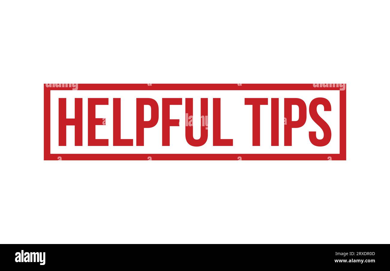 Helpful tips stamp hi-res stock photography and images - Alamy